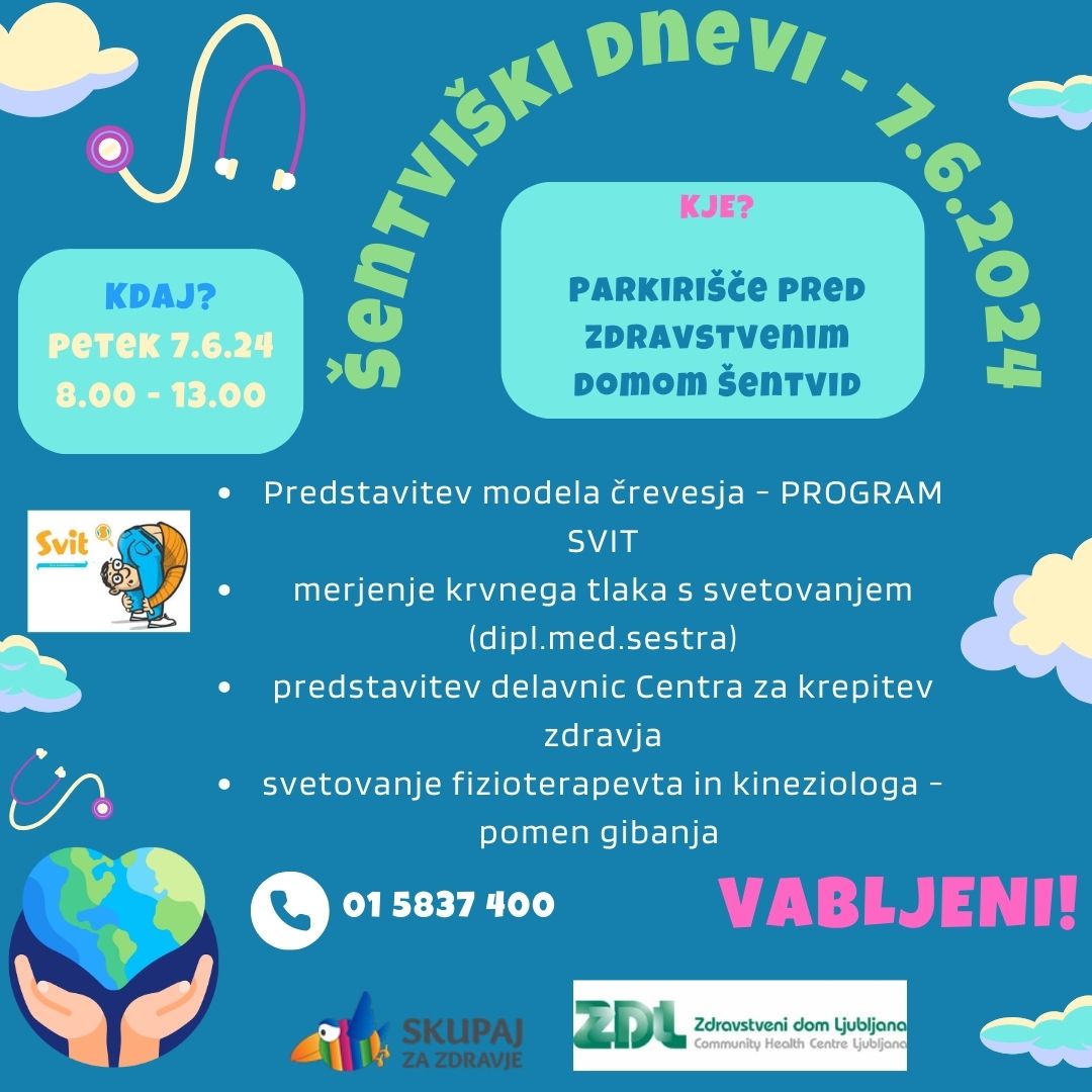 Obvestila ZDL Šentvid - Zdravstveni dom Ljubljana